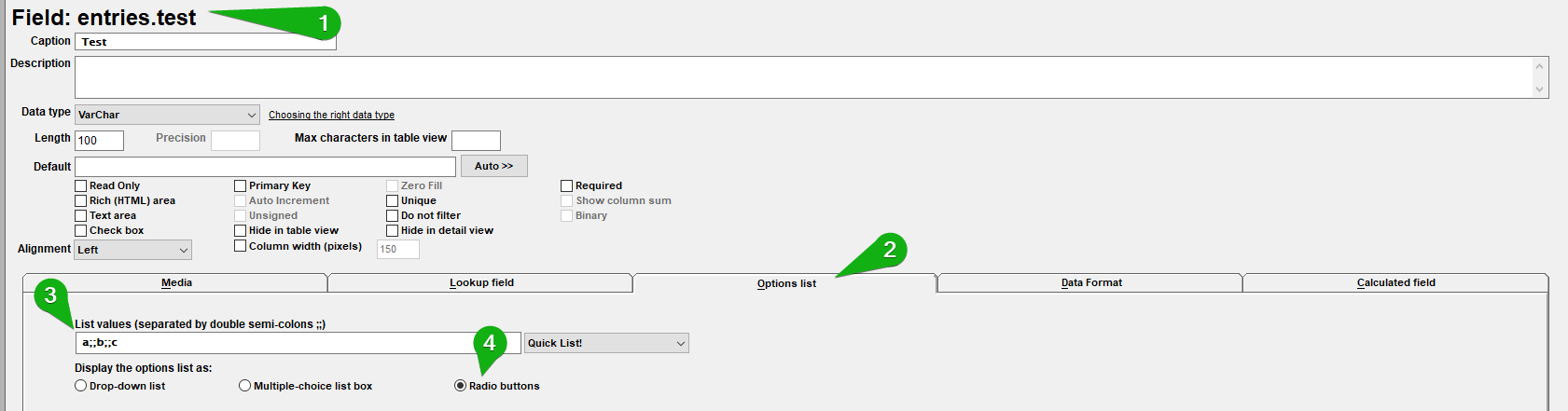 React To Radio Button Selection Appgini Helper