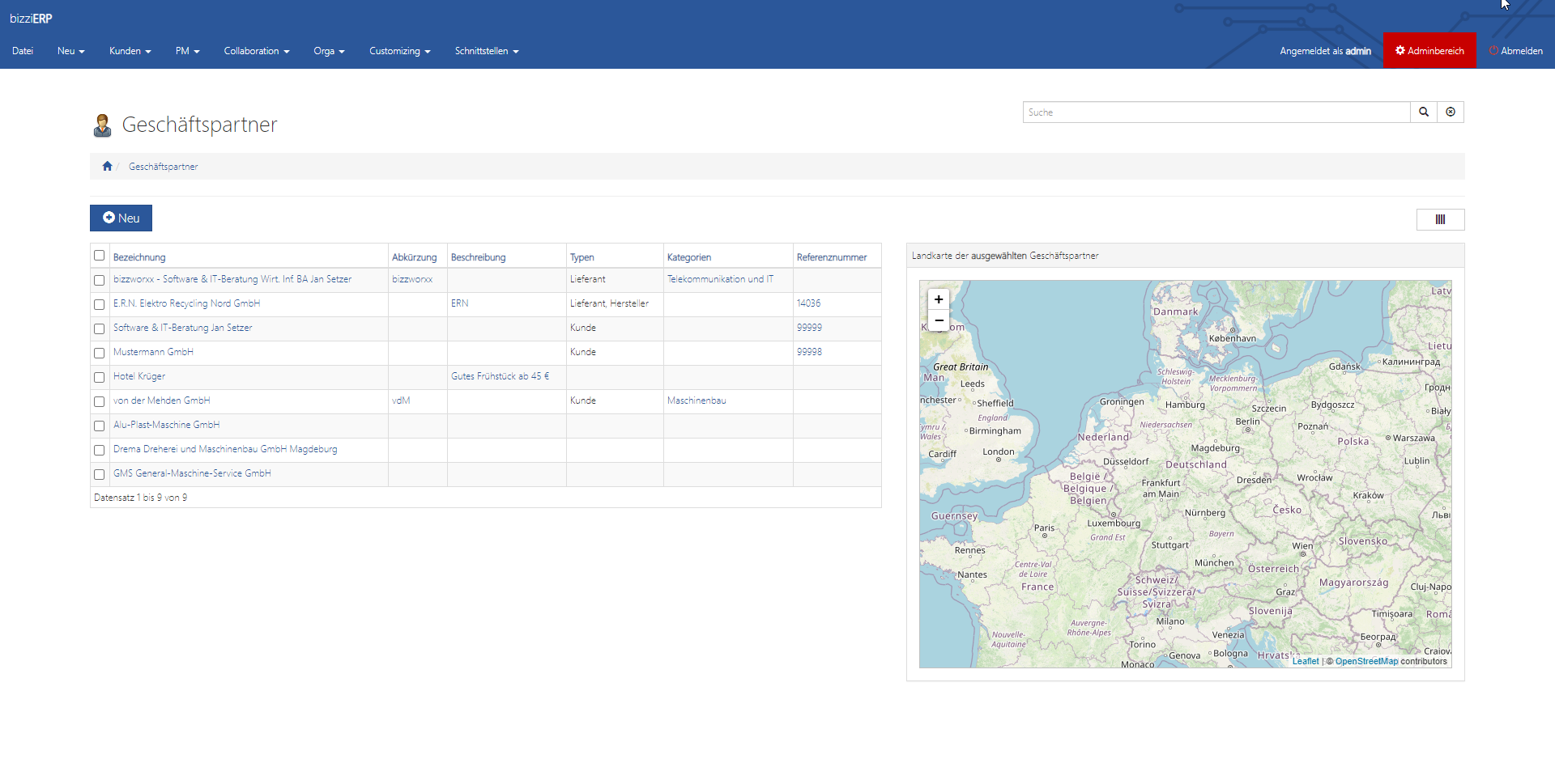 Highlight: Table View with Open Street Map (OSM) | AppGini Helper